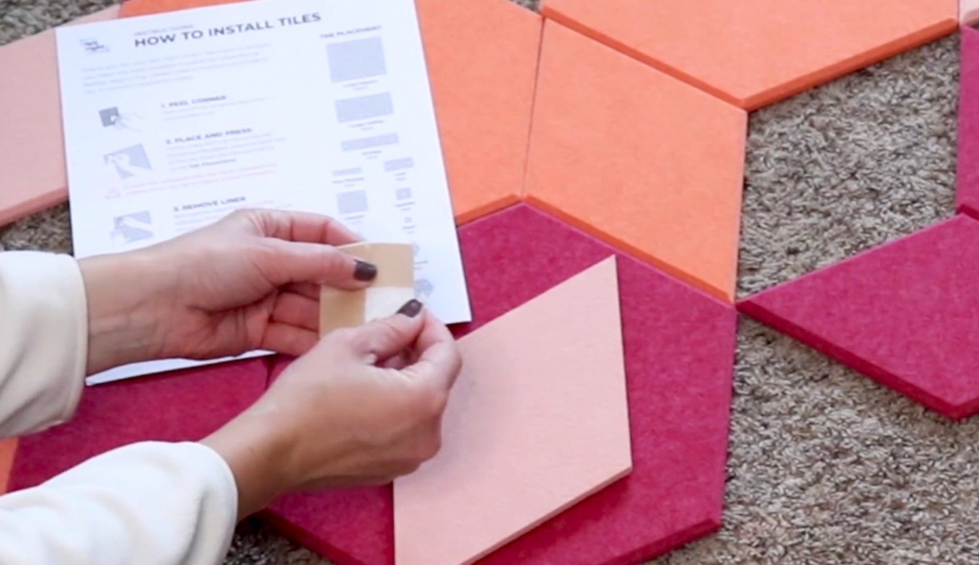 Installation | Felt Right Wall Tiles | felt right