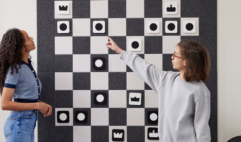 Checkers Wall Game | Felt Wall Decor | Felt Right | felt right