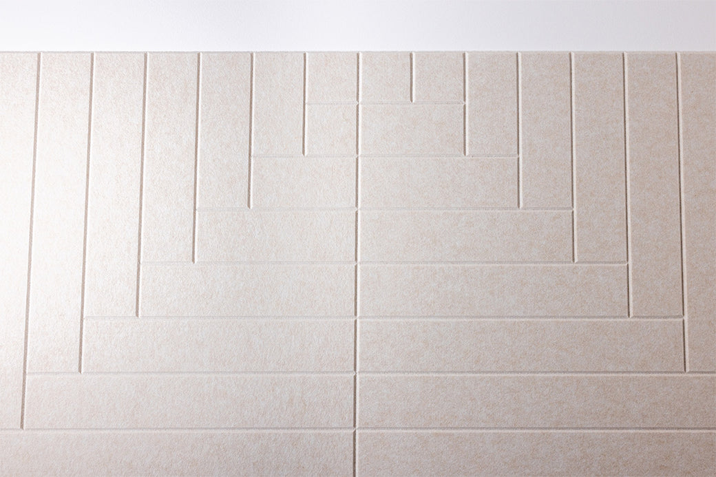 Linear Latte Acoustic Art | Pinnable Felt Tiles | Felt Right | felt right