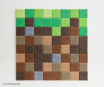Minecraft™ Small Grass Block | Pinnable Wall Art | Felt Right | felt right