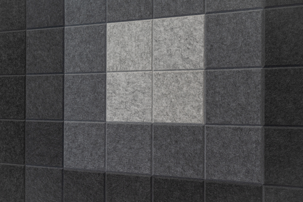 Two Grey Targets Acoustic Art | Pinnable Tiles | Felt Right | felt right